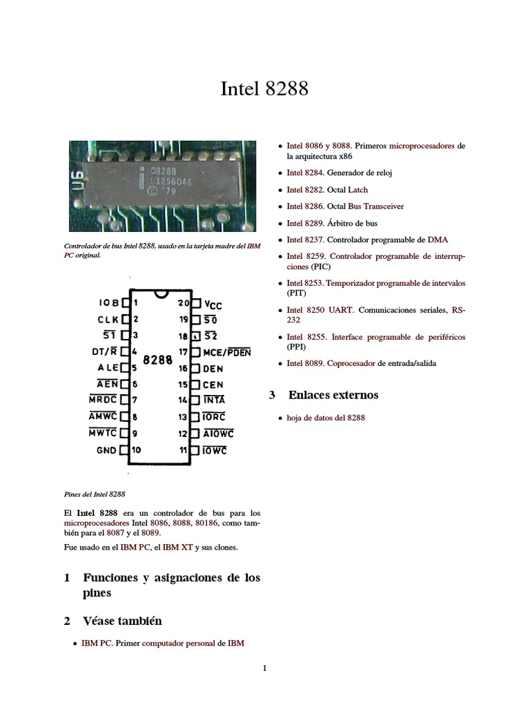 Intel 8288 | PDF