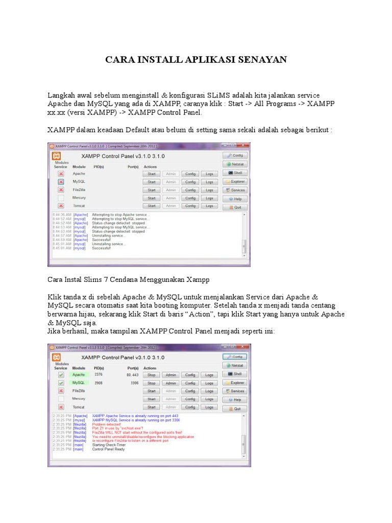 Cara Install Aplikasi Senayan | PDF