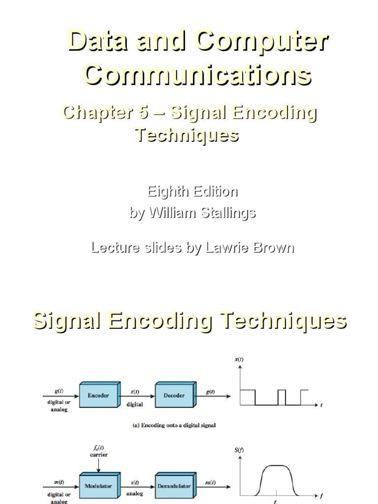 Data and Computer Communications | PDF | Modulation | Digital Signal