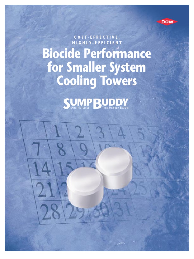 SUMP BUDDY: Efficient Biocide for Cooling Towers | PDF | Tablet ...