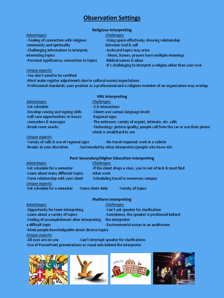 Observation Presentation Handout | PDF