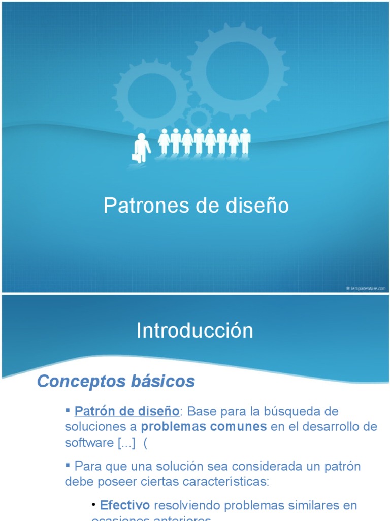 Unidad III . - Patrones de Diseño | PDF | Patrón de diseño de software ...
