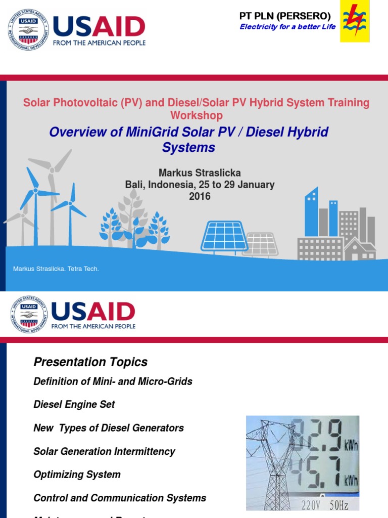 Mini-Grid Solar PV/Diesel Hybrid Systems Overview | PDF | Photovoltaic ...
