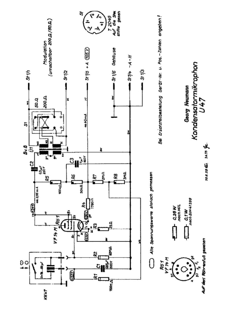 Neumann U47 Schematic | PDF