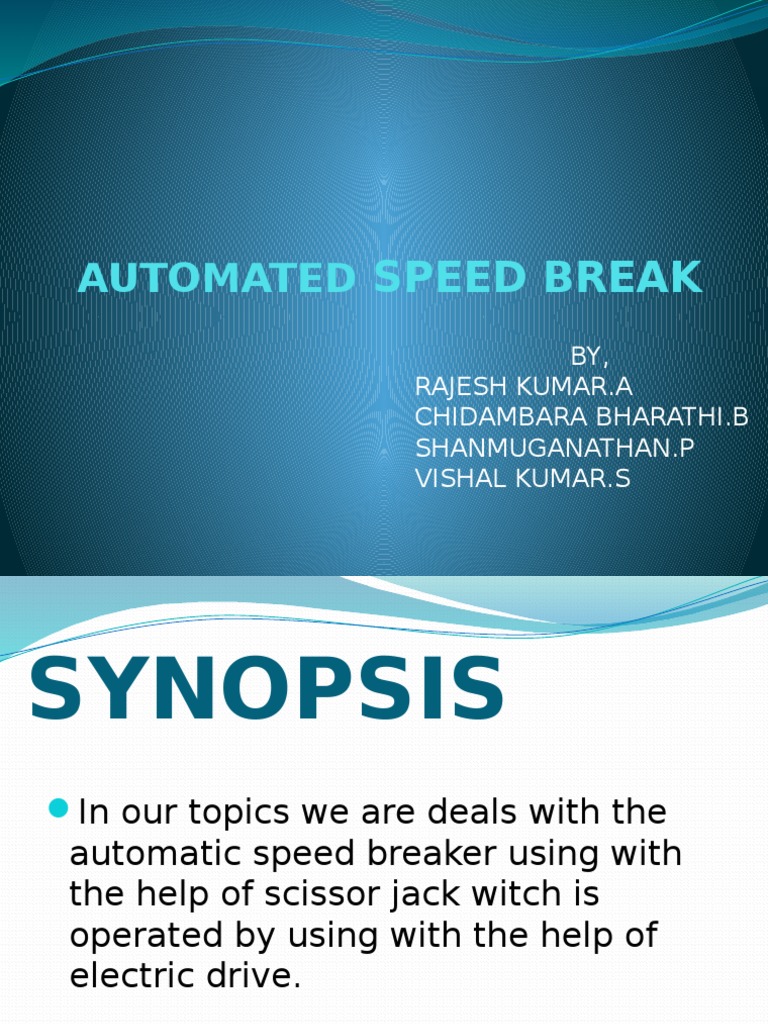 Automated Speed Break | PDF | Business | Computers