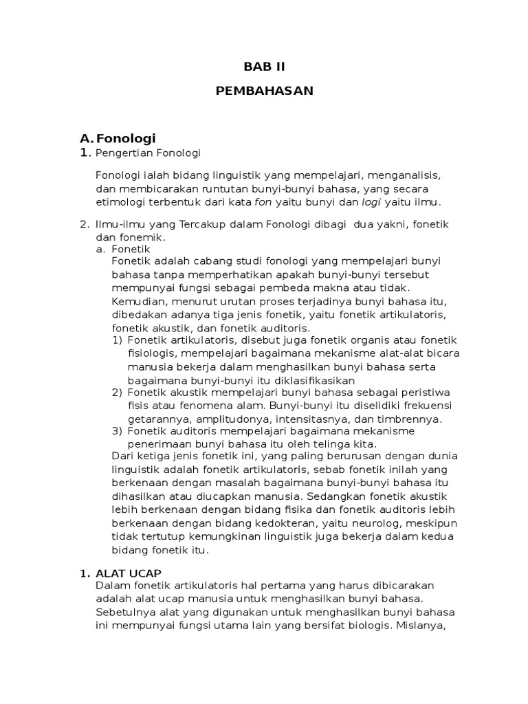 Pengertian Fonologi | PDF