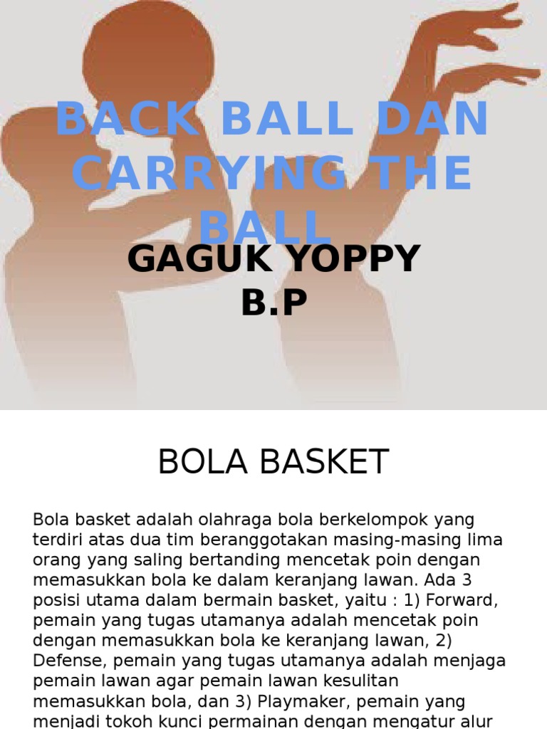 Back Ball Dan Carrying The Ball | PDF