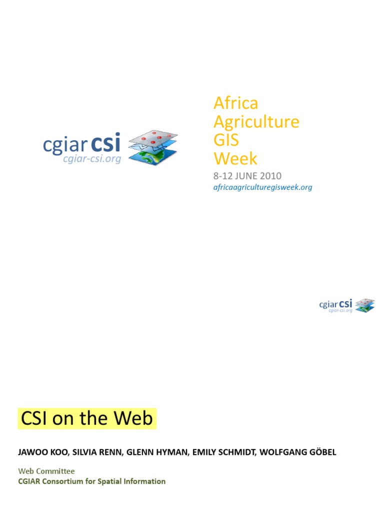 Aagw2010 June 08 Jawoo Koo Csi On The Web | PDF | Geographic ...