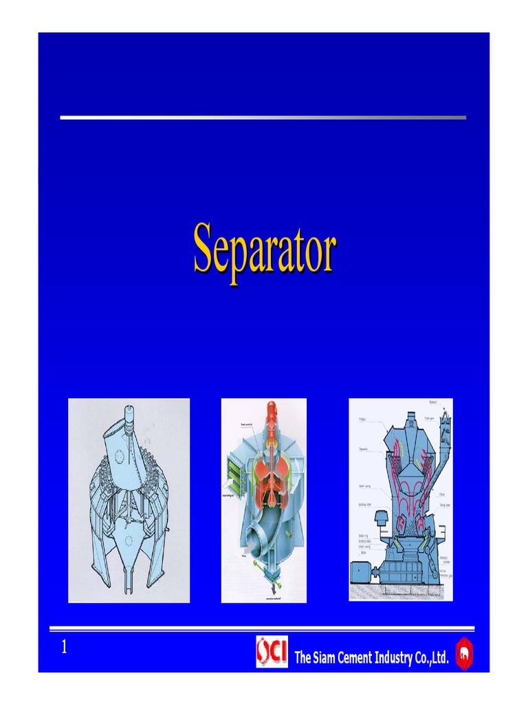 06 Separator | PDF | Mill (Grinding) | Particle Size Distribution