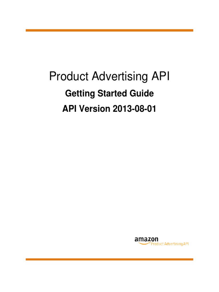 Getting Started Guide - Amazon Product Advertising API | PDF | Php | Application Programming ...