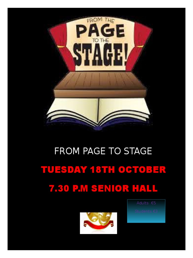 Page To Stage Poster | PDF