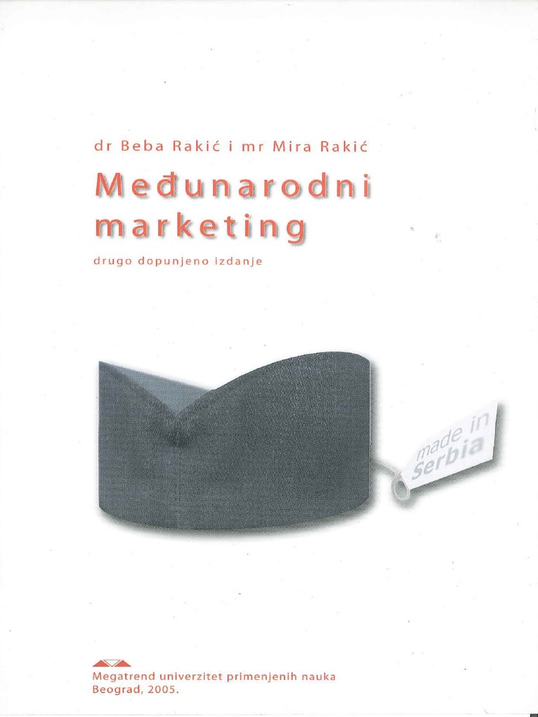 DR - Beba Rakic - Medjunarodni-Marketing | PDF