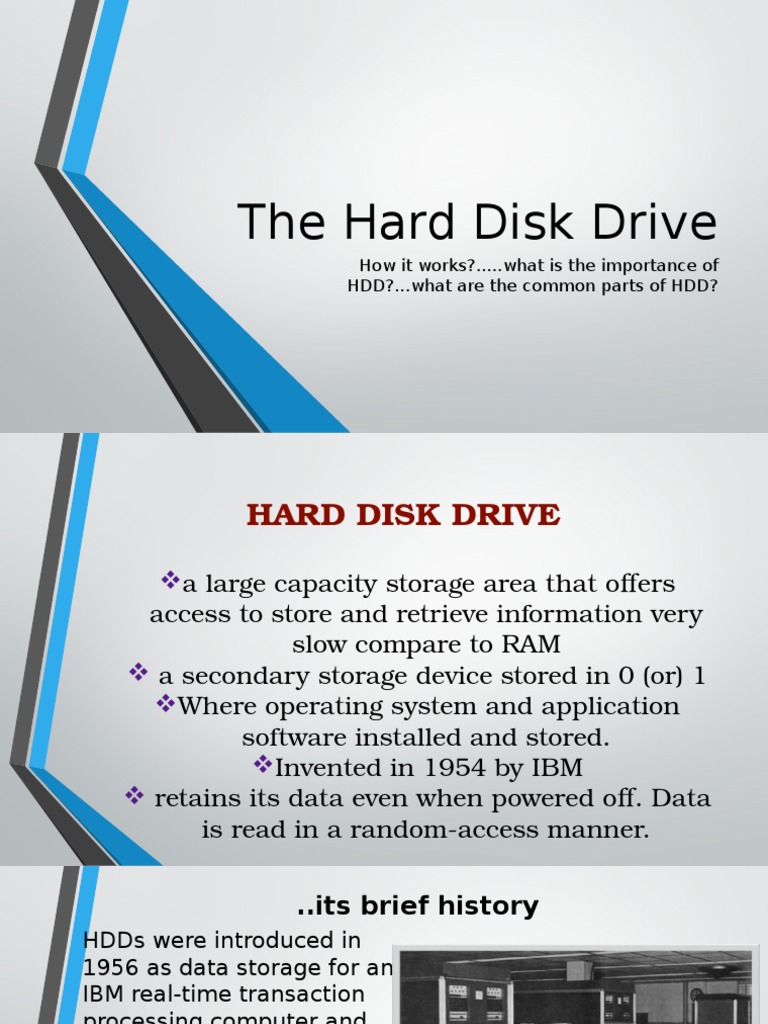 The Hard Disk Drive: How It Works?..... What Is The Importance of HDD ...