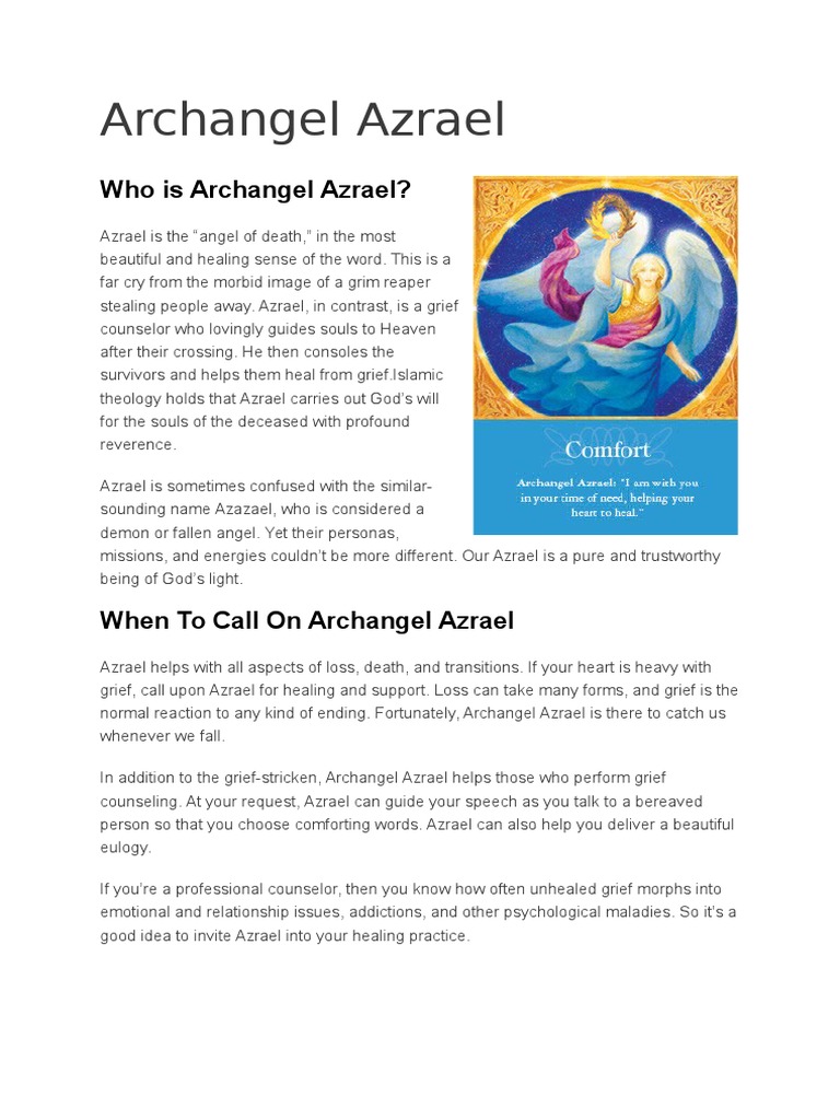 Archangel Azrael Prayer