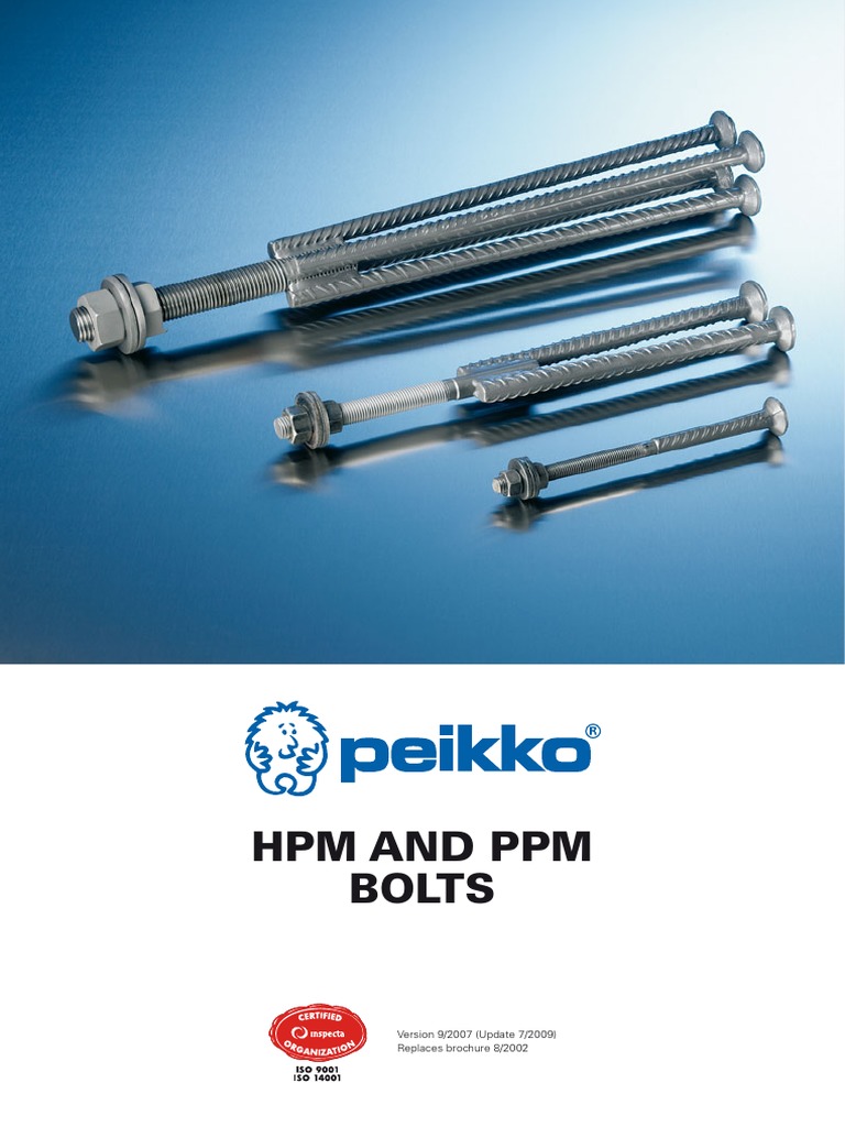 02 PEIKKO Anchor Bolts | PDF | Screw | Reinforced Concrete