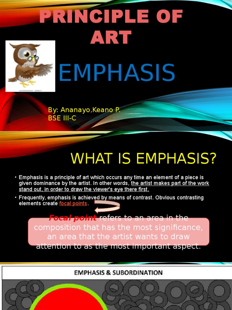 Principle of ART: Emphasis | PDF