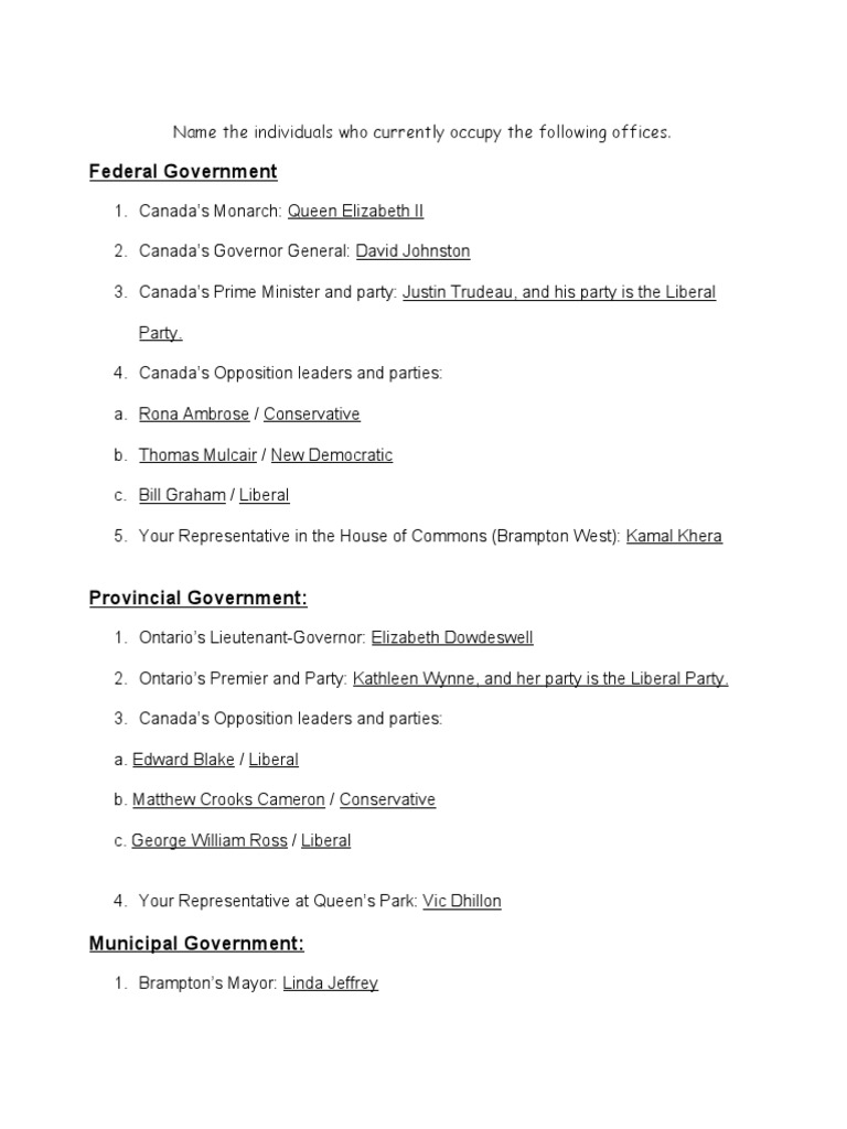 Canadian Government | PDF | Travel | History