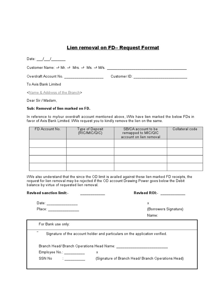 Od Clsoure Form | PDF | Transaction Account | Overdraft