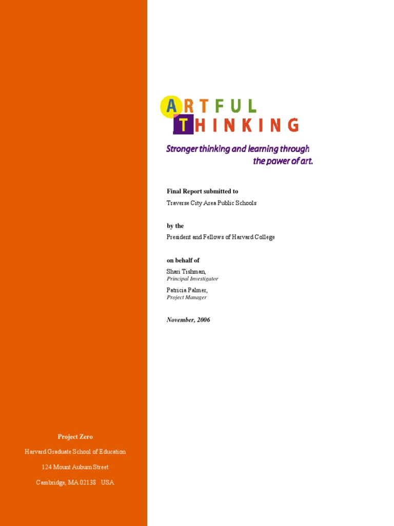 Artful Thinking | PDF | Thought | Learning