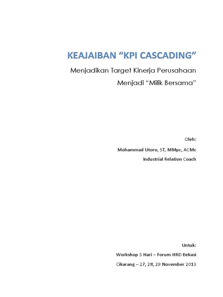 KPI Cascading | PDF