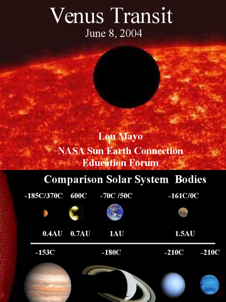 June 8, 2004: Lou Mayo NASA Sun Earth Connection Education Forum | PDF ...