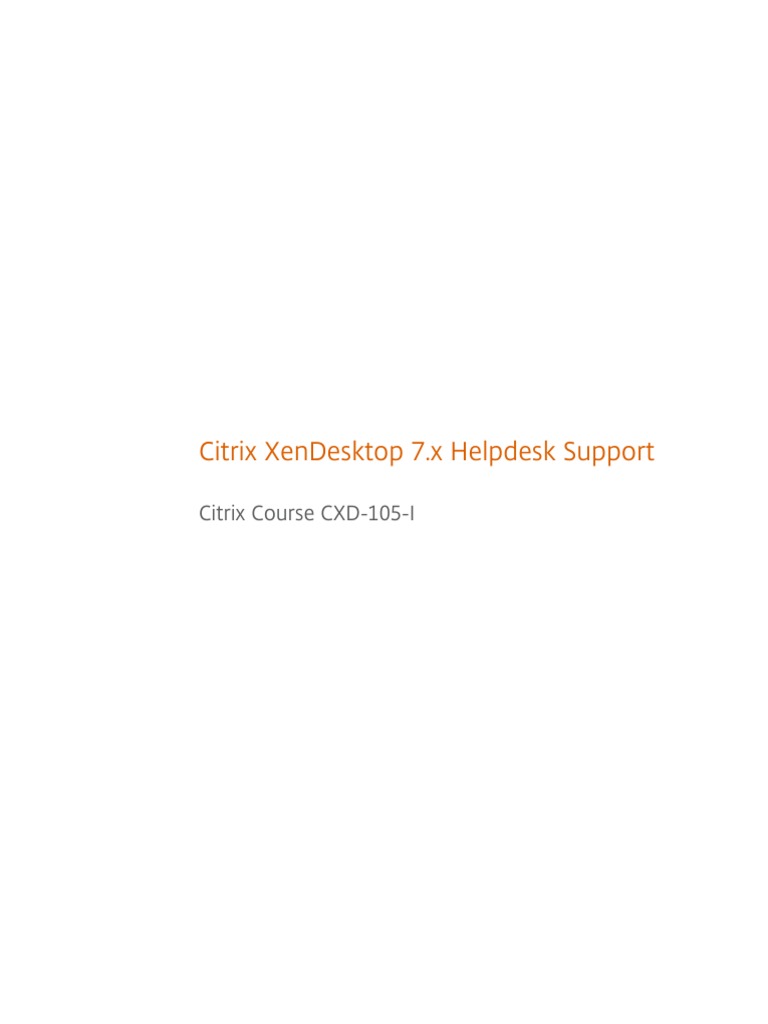 CXD 105 1I en StudentExerciseWorkbook Softlayer v01 PDF | PDF | Citrix Systems | Desktop ...