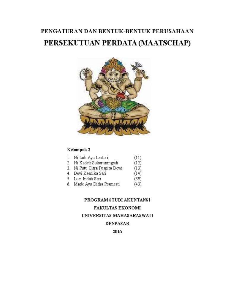 (Bisnis) Persekutuan Perdata | PDF