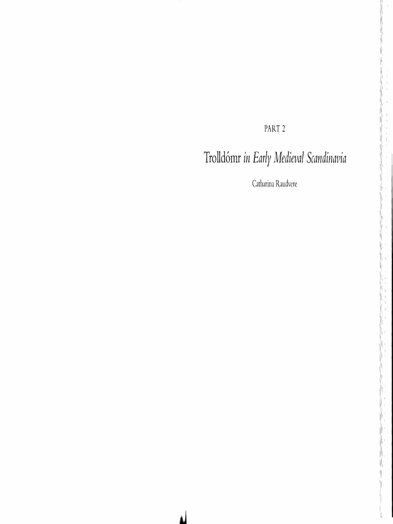Catharina Raudvere - Trolldómr in Early Medieval Scandinavia PDF | PDF ...