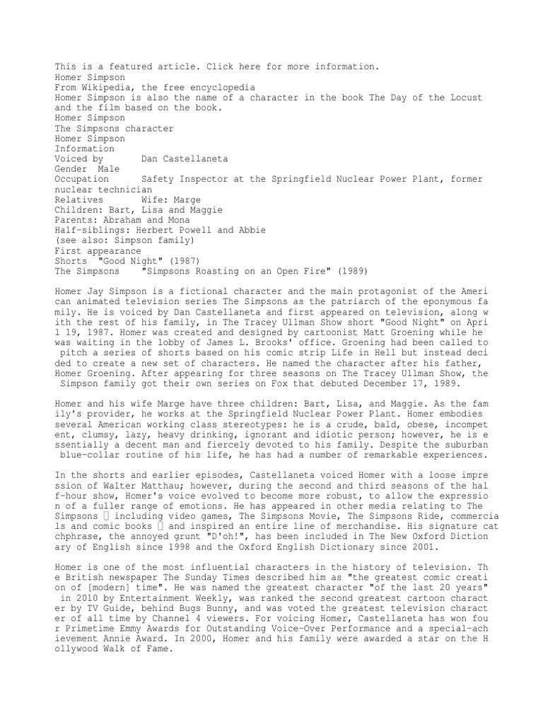 Simpsons | PDF | The Simpsons | Bart Simpson