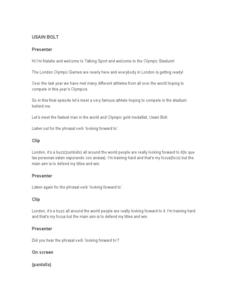 Usain Bolt BBC | PDF