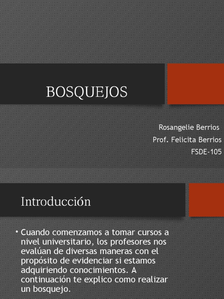 Bosquejos | PDF