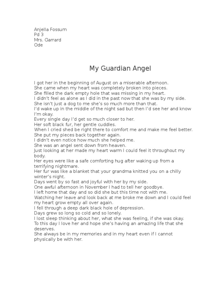 My Guardian Angel | PDF