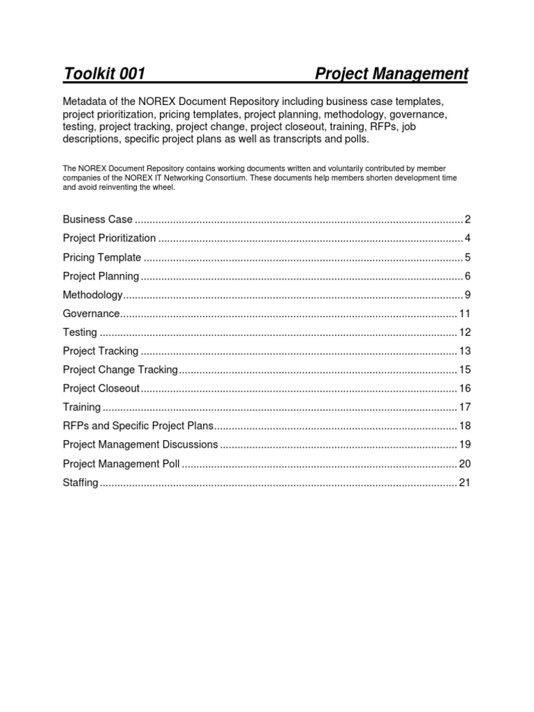 Project Management Tool Kit | PDF | Project Management | Software ...