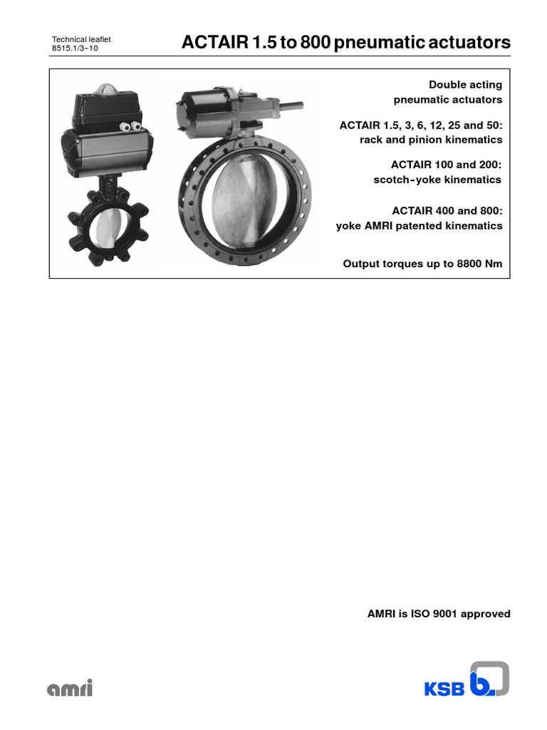 Actair | PDF | Actuator | Valve