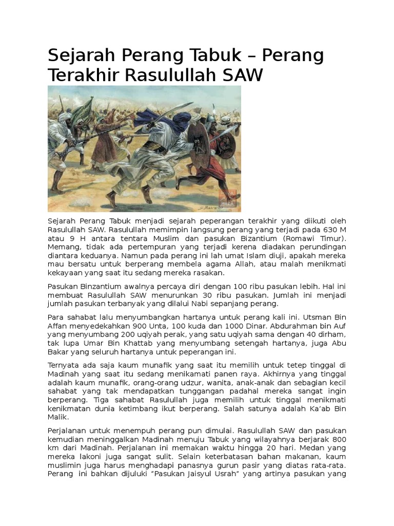 Sejarah Perang Tabuk | PDF