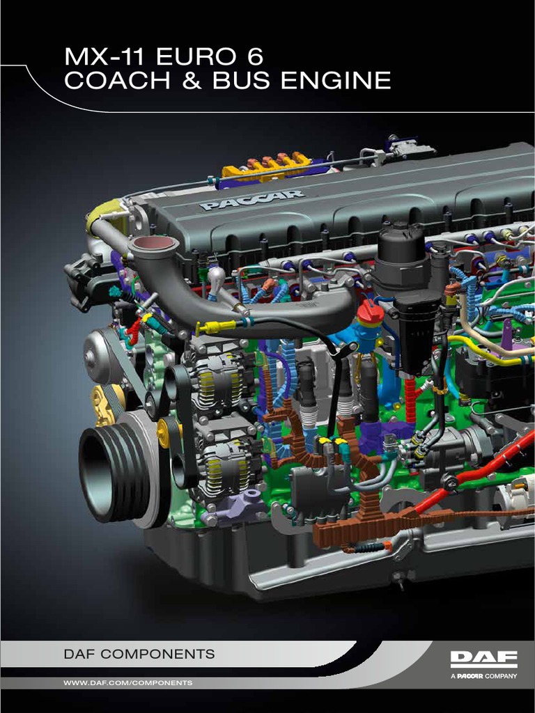 PACCAR MX 11 Coach Bus Engine Folder 2013 | Turbocharger | Cylinder ...
