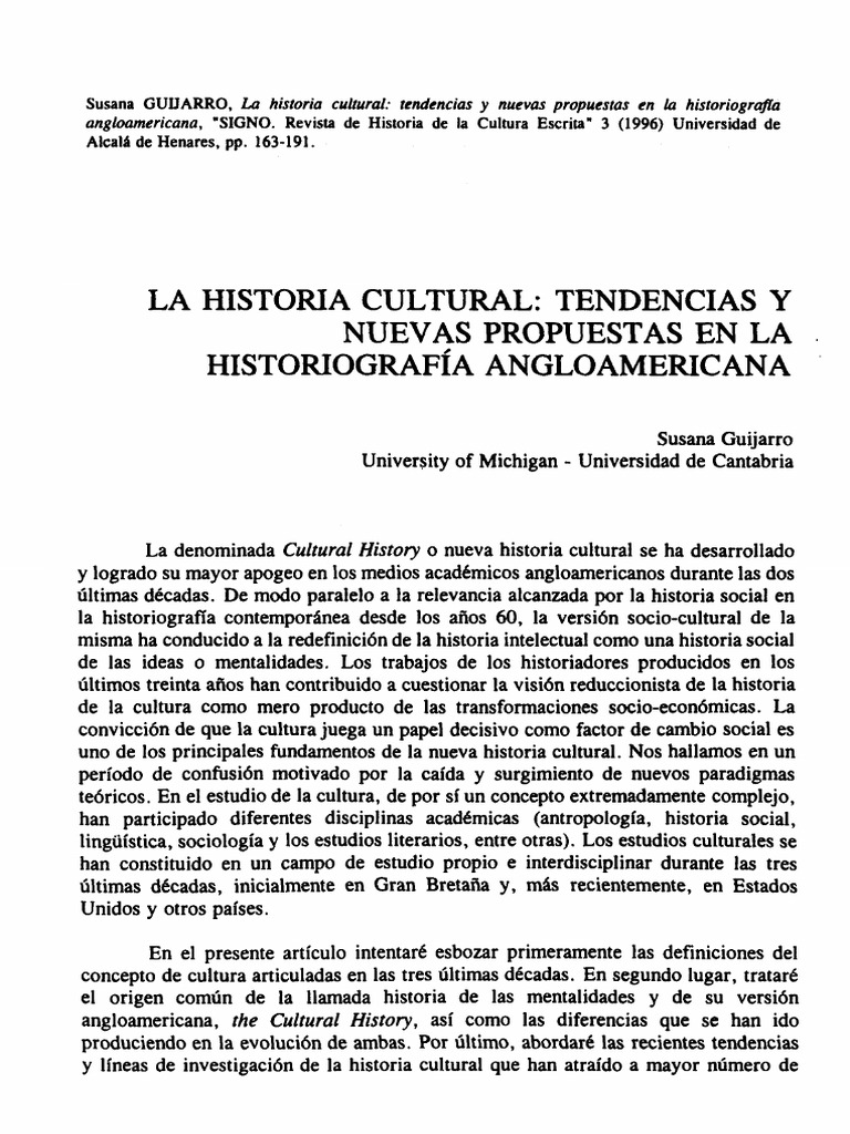 Historia Guijarro SIGNO 1996 PDF | PDF
