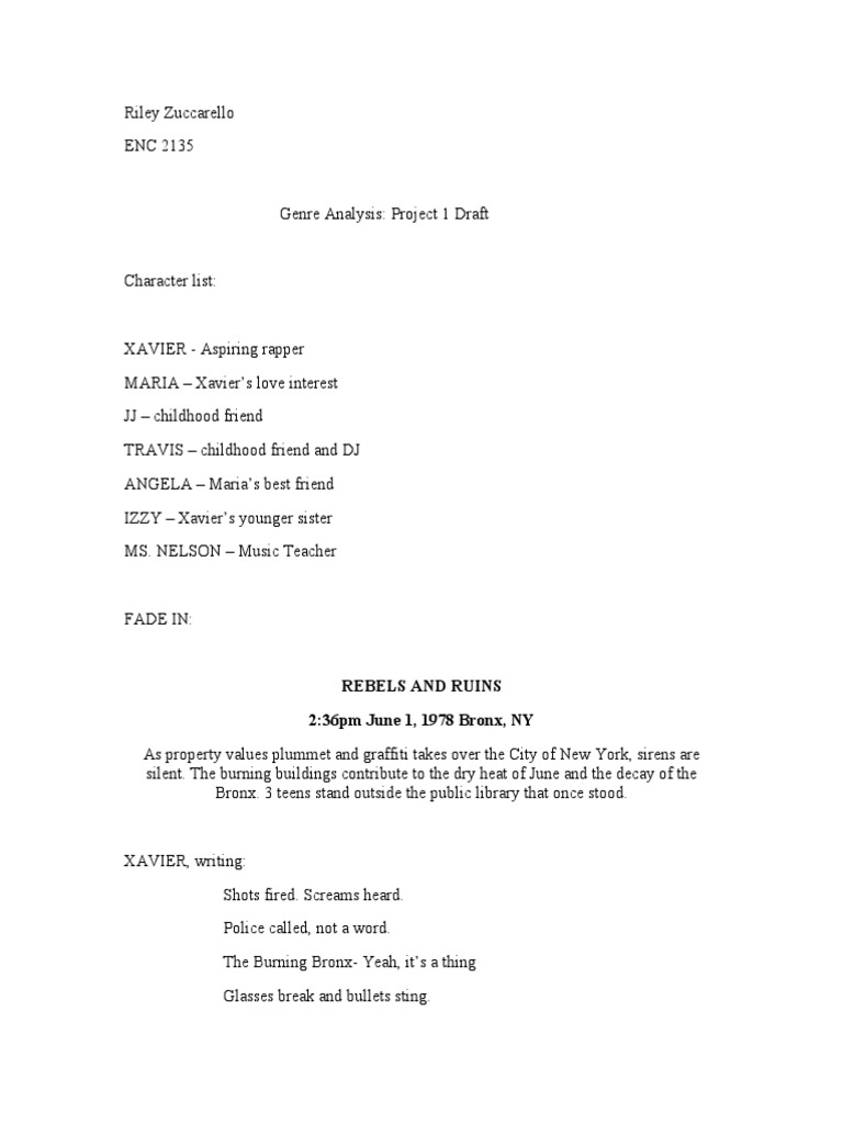 Project 1 Draft | PDF | Rapping | Popular Music