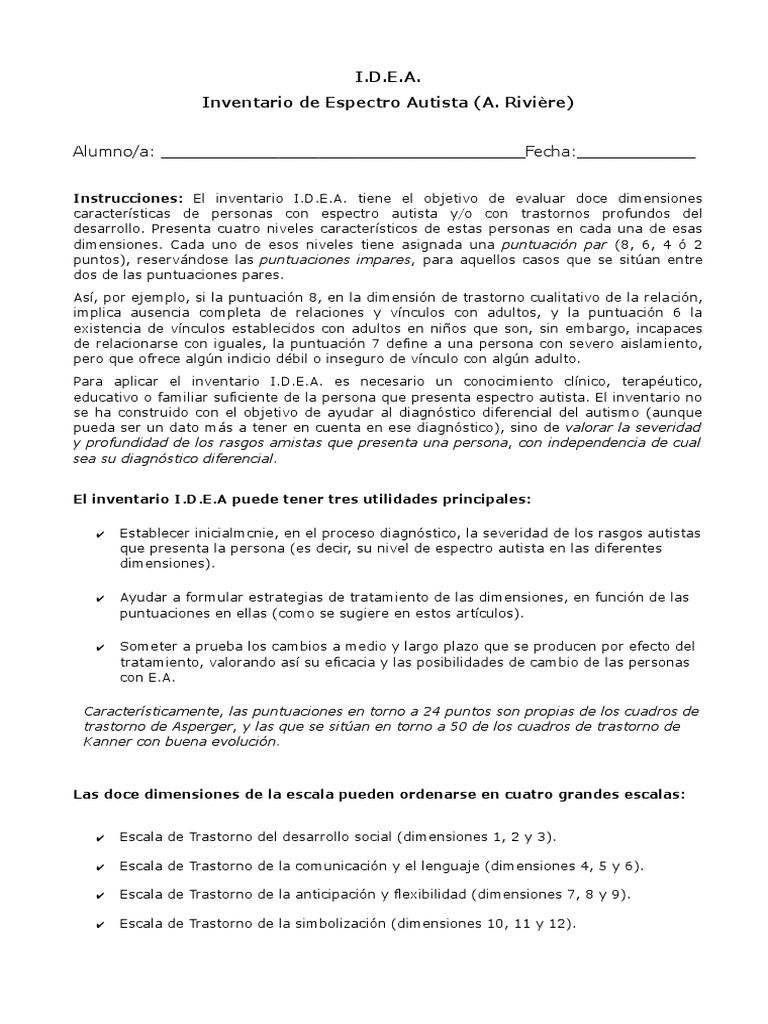 Asemco Idea PDF | PDF | Espectro autista | Ciencia cognitiva