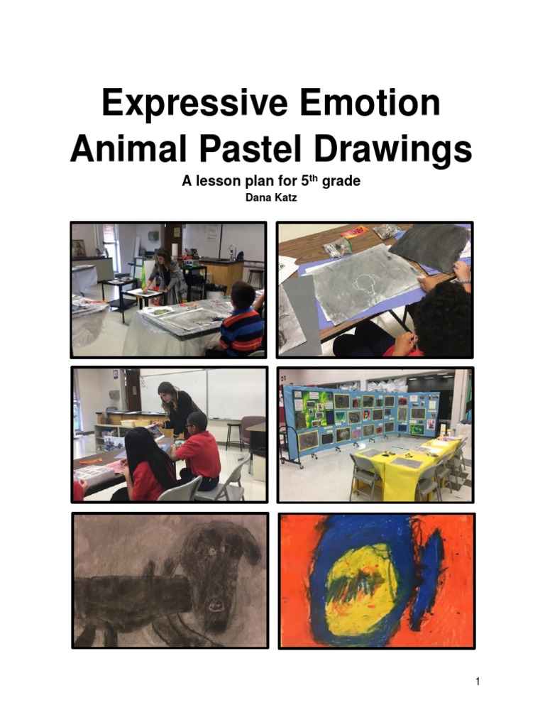 Emotion-Focused Animal Pastel Art | PDF | Abstract Art | Drawing