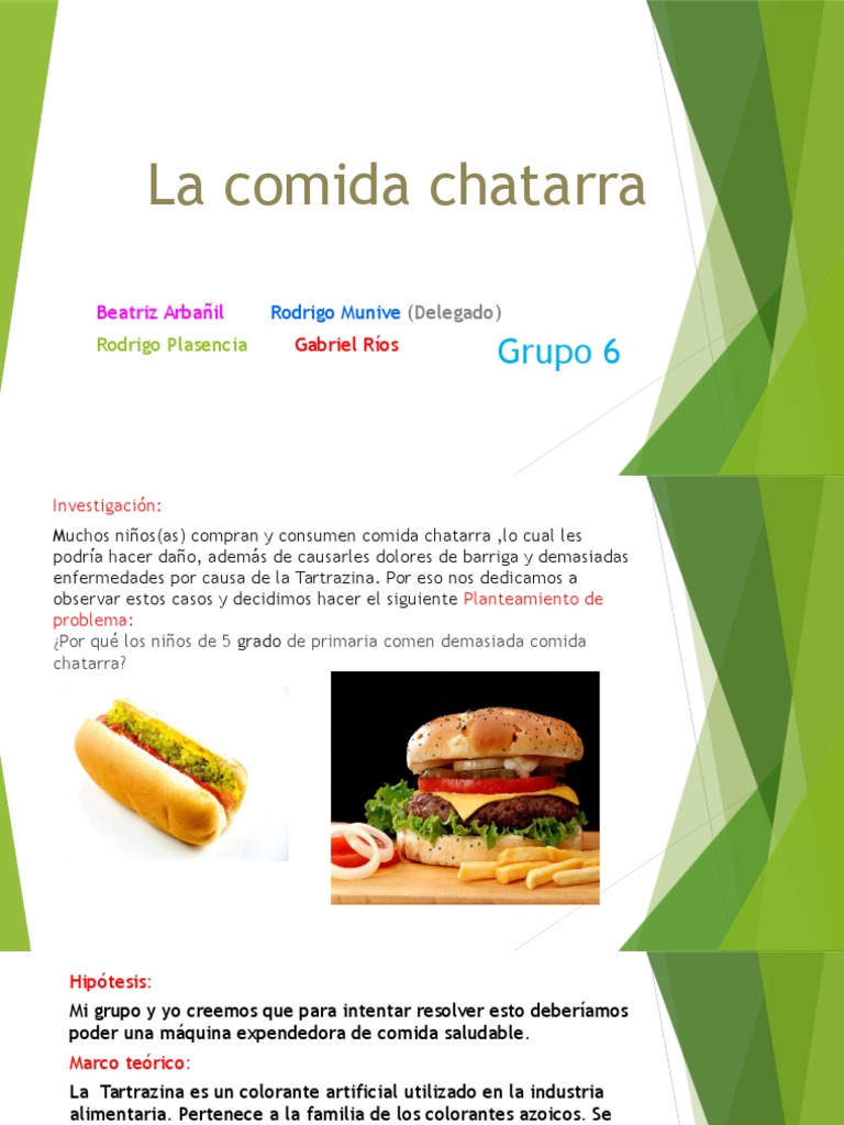 La Comida Chatarra 3.0 | PDF