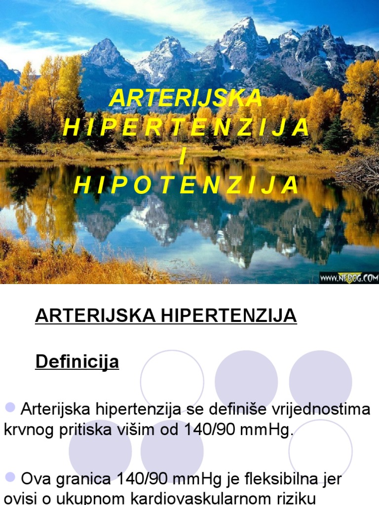 Hipertenzija, Hipotenzija | PDF