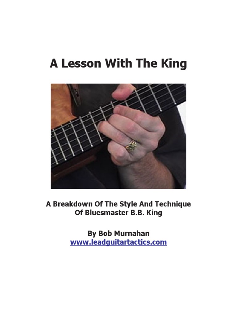 BB King Lesson 2 | PDF | Scale (Music) | Chord (Music)