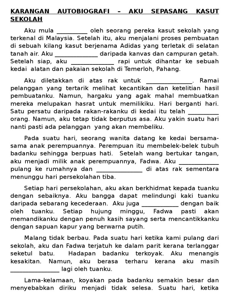 Karangan Autobiografi | PDF