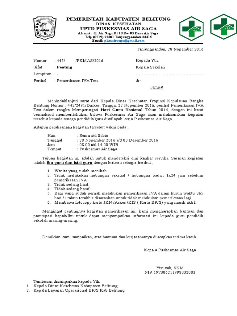 Surat Pemberitahuan Pemeriksaan IVA Tes.docx