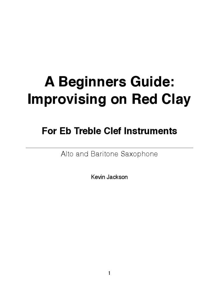 Red Clay Eb Treble Clef Pip | PDF