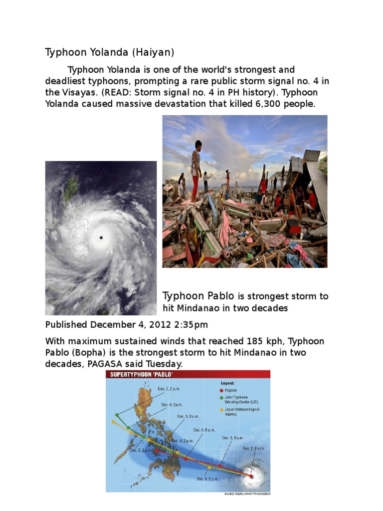 Typhoon Yolanda | PDF