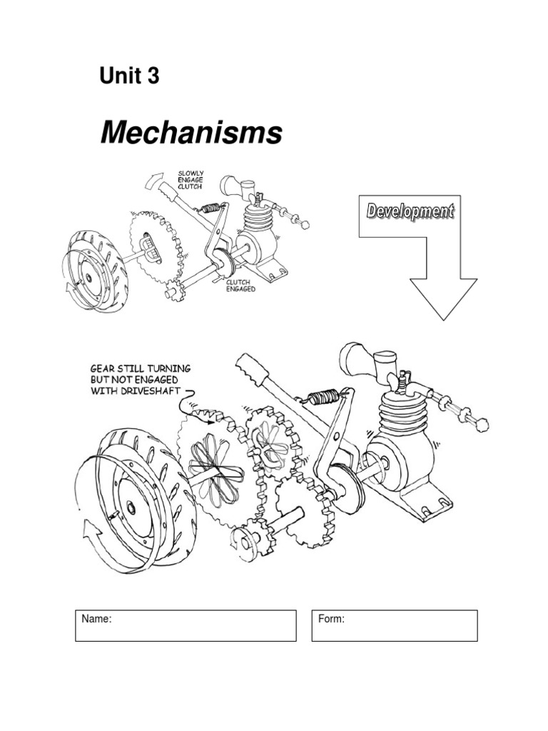 3 Mechanisms | PDF | Transmission (Mechanics) | Lever