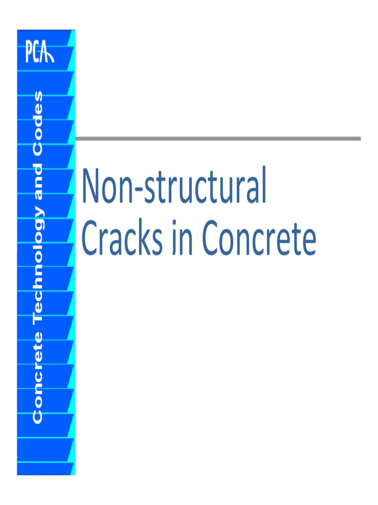 Non Structural Crack | PDF | Reinforced Concrete | Concrete
