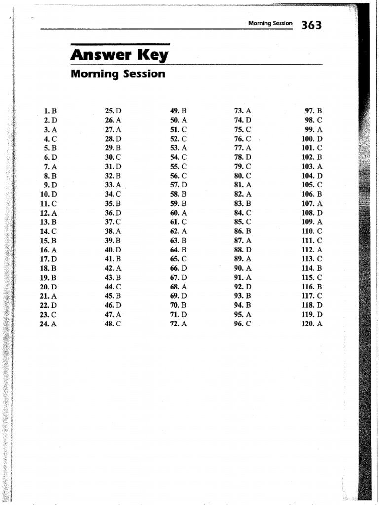 FE Practice Exam Solutions